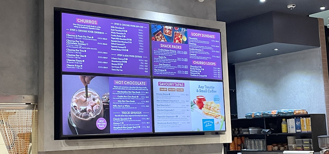 San Churro, Highpoint - Digital Menu Boards | Vision One