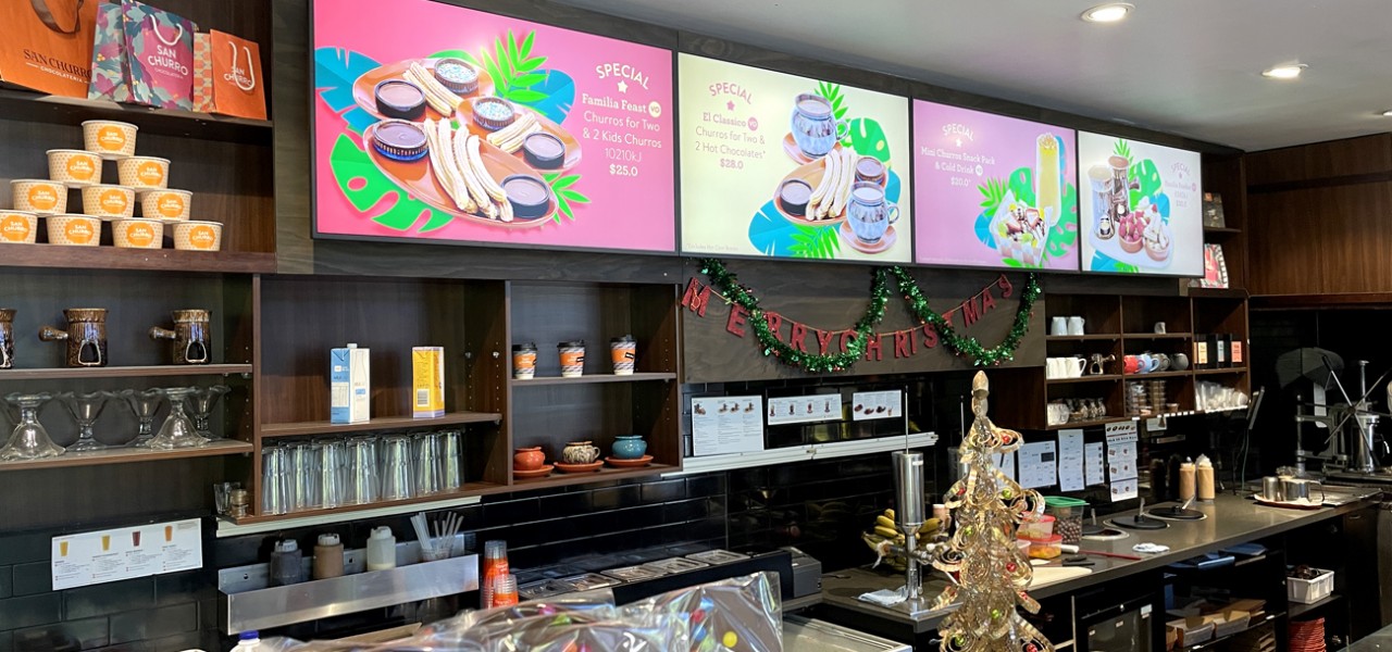 San Churro, Epping - Digital Menu Boards | Vision One