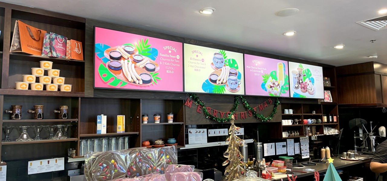 San Churro, Epping - Digital Menu Boards | Vision One
