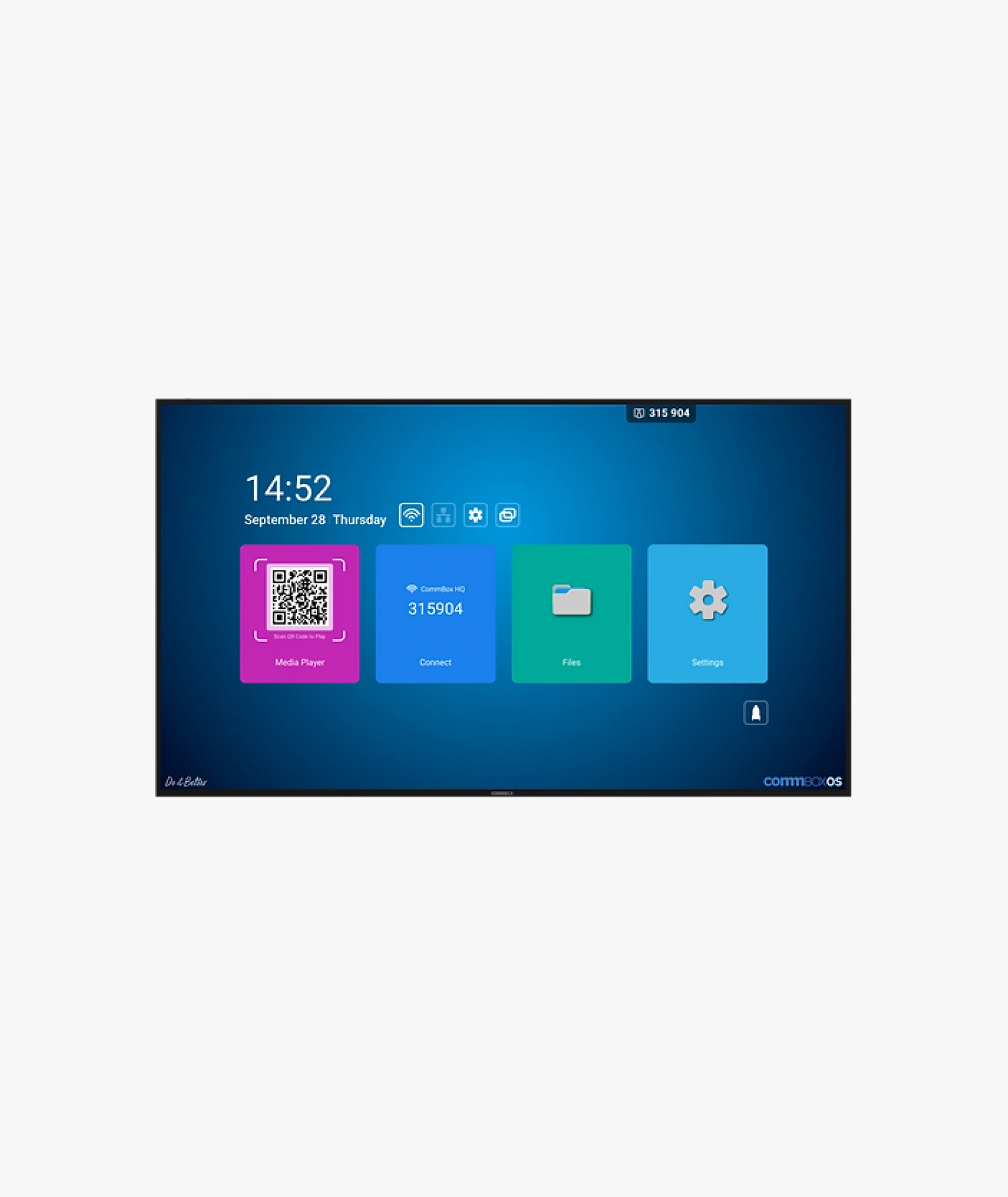 CommBox Infiniti 110" Touch Screen for Zoom and Teams | Vision One
