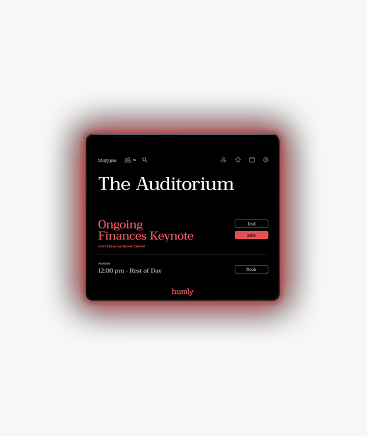 Humly Room Booking Display | Vision One