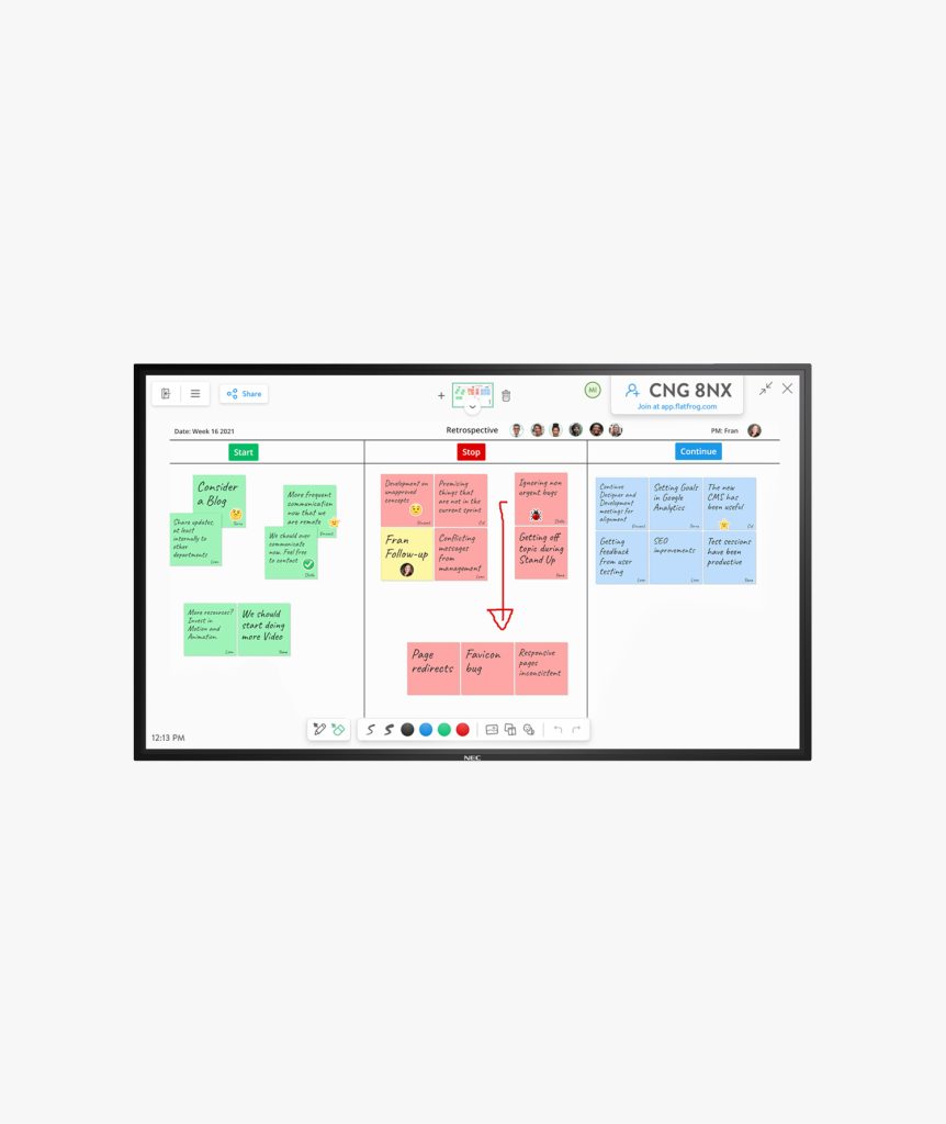 Sharp M551 with ShadowSense Touch Interactive Display | Vision One